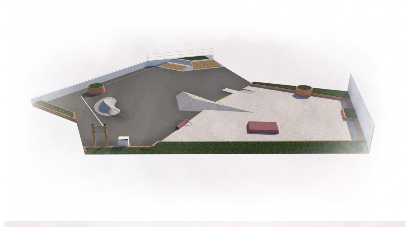City Mill Pool Street design plans and renders - City Mill Skate